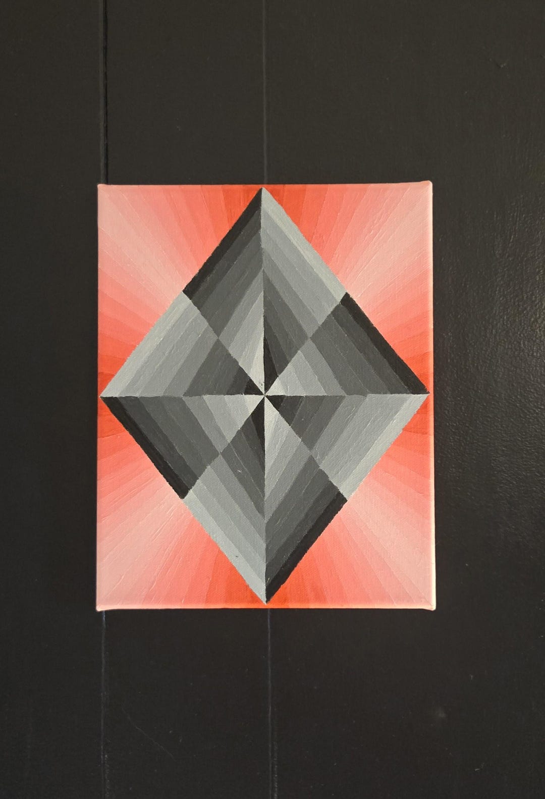 12x18 Painting, Geometric Art, Abstract Modern Painting, Geometric Art ...