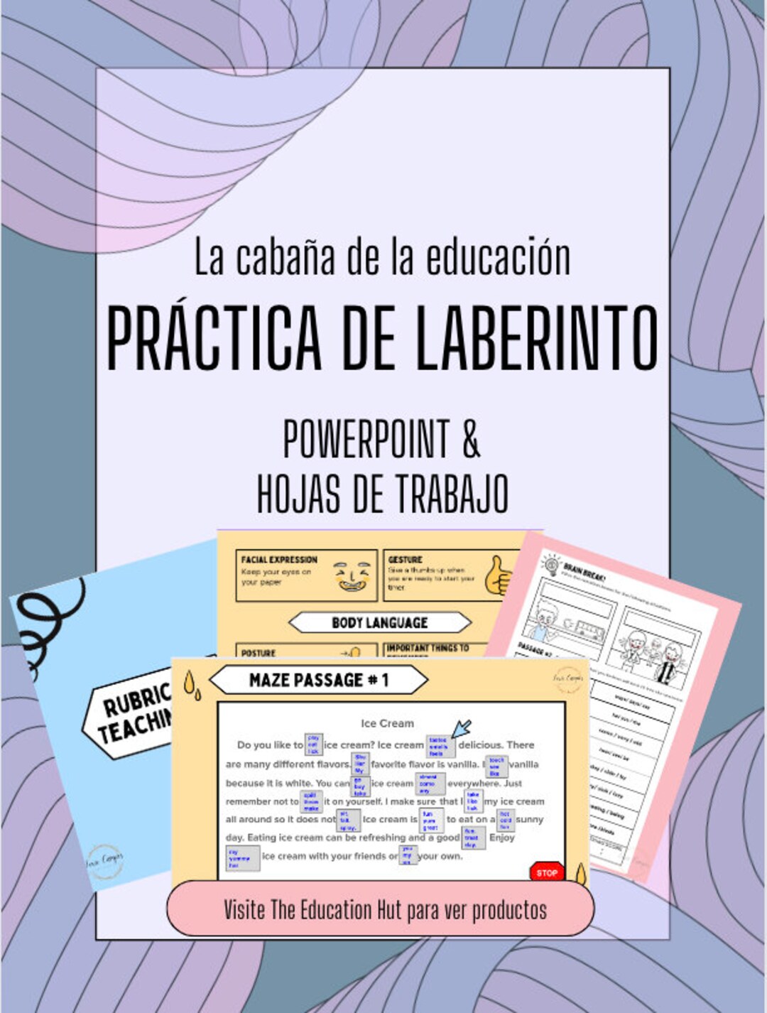 MAZE Practice_spanish Version - Etsy