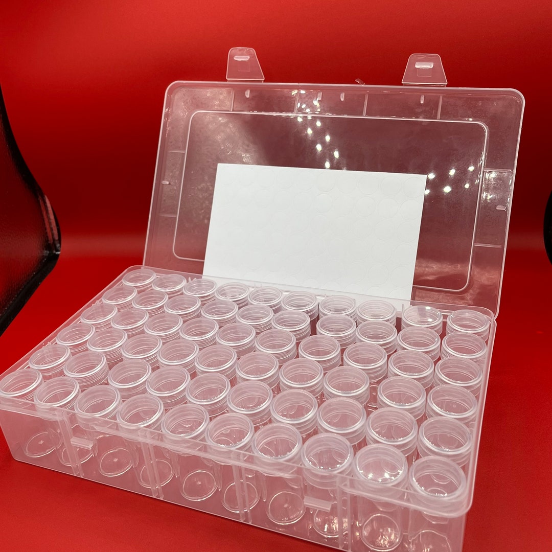 60-piece Diamond Painting Drill Storage Containers With Case | Bead ...