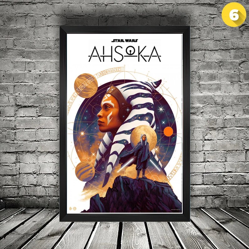 Ahsoka 2023 TV Series Posters Star Wars Posters Sci-fi Fantasy Posters Home Decor Game Room ...
