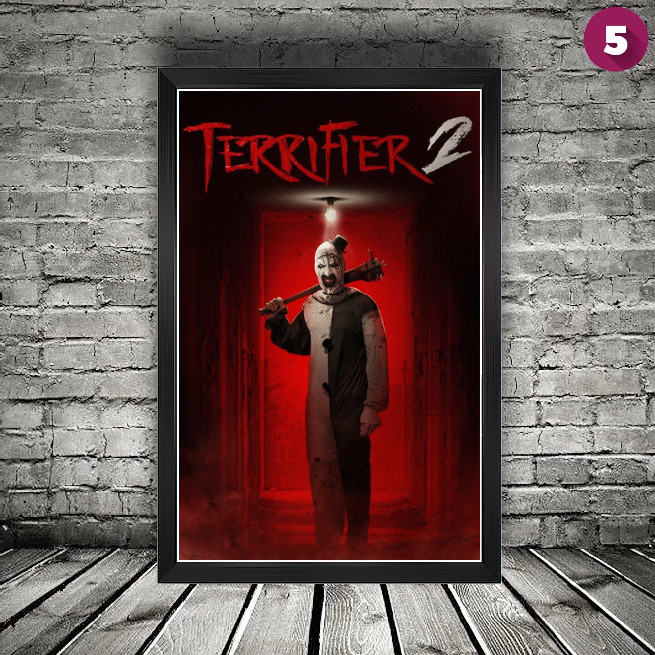 Terrifier 2 2022 Movie Posters Cinema Posters Home Decor Game Room ...