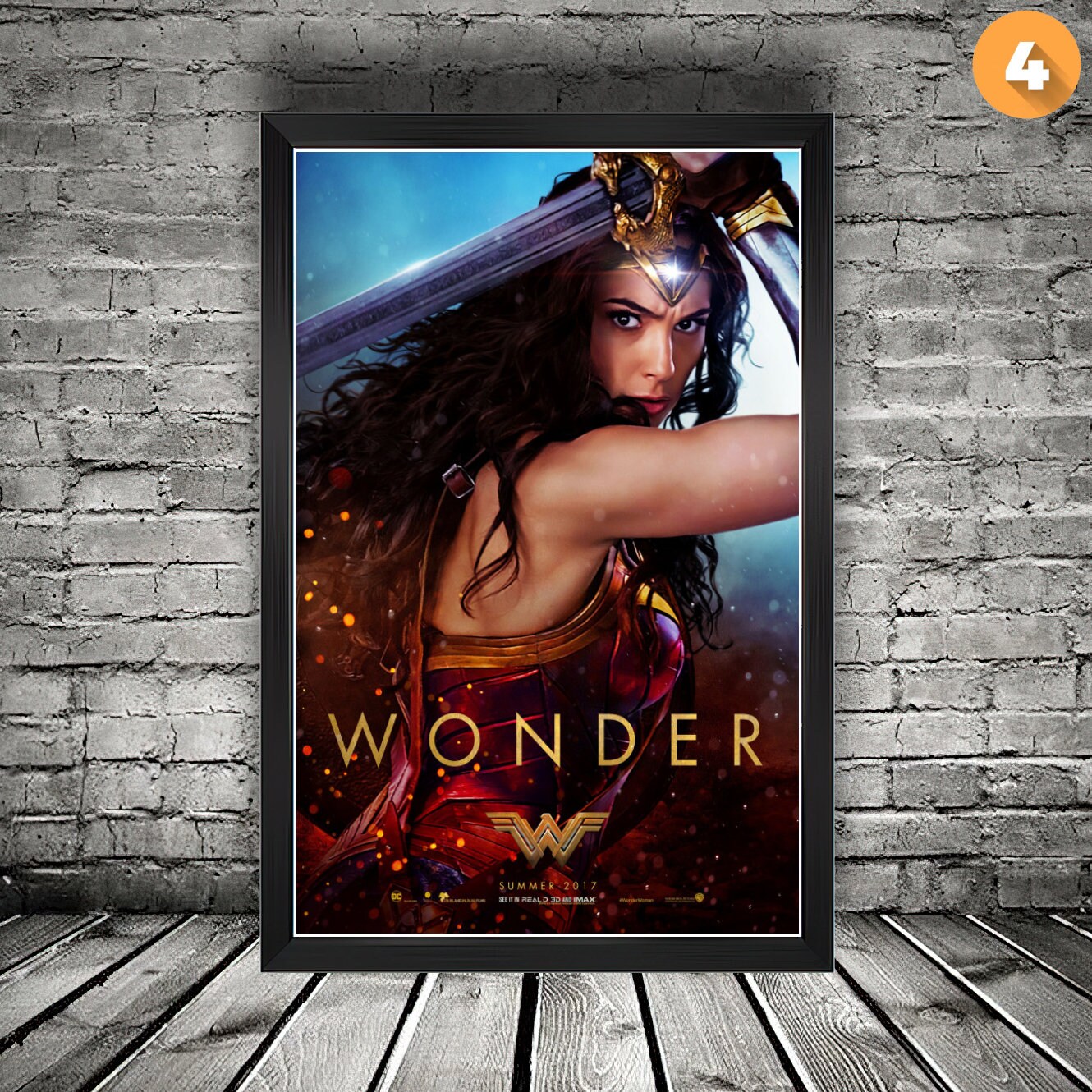 Wonder Woman 2017 Movie Posters Superhero Film Posters Home Decor House ...