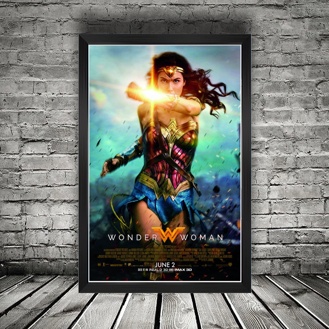 Wonder Woman 2017 Movie Posters Superhero Film Posters Home Decor House ...