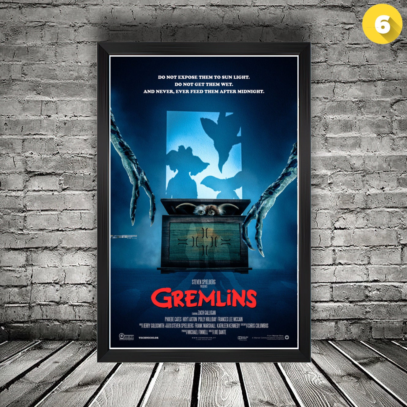 Gremlins 1984 Movie Posters Phoebe Cates Corey Feldman Horror Comedy ...