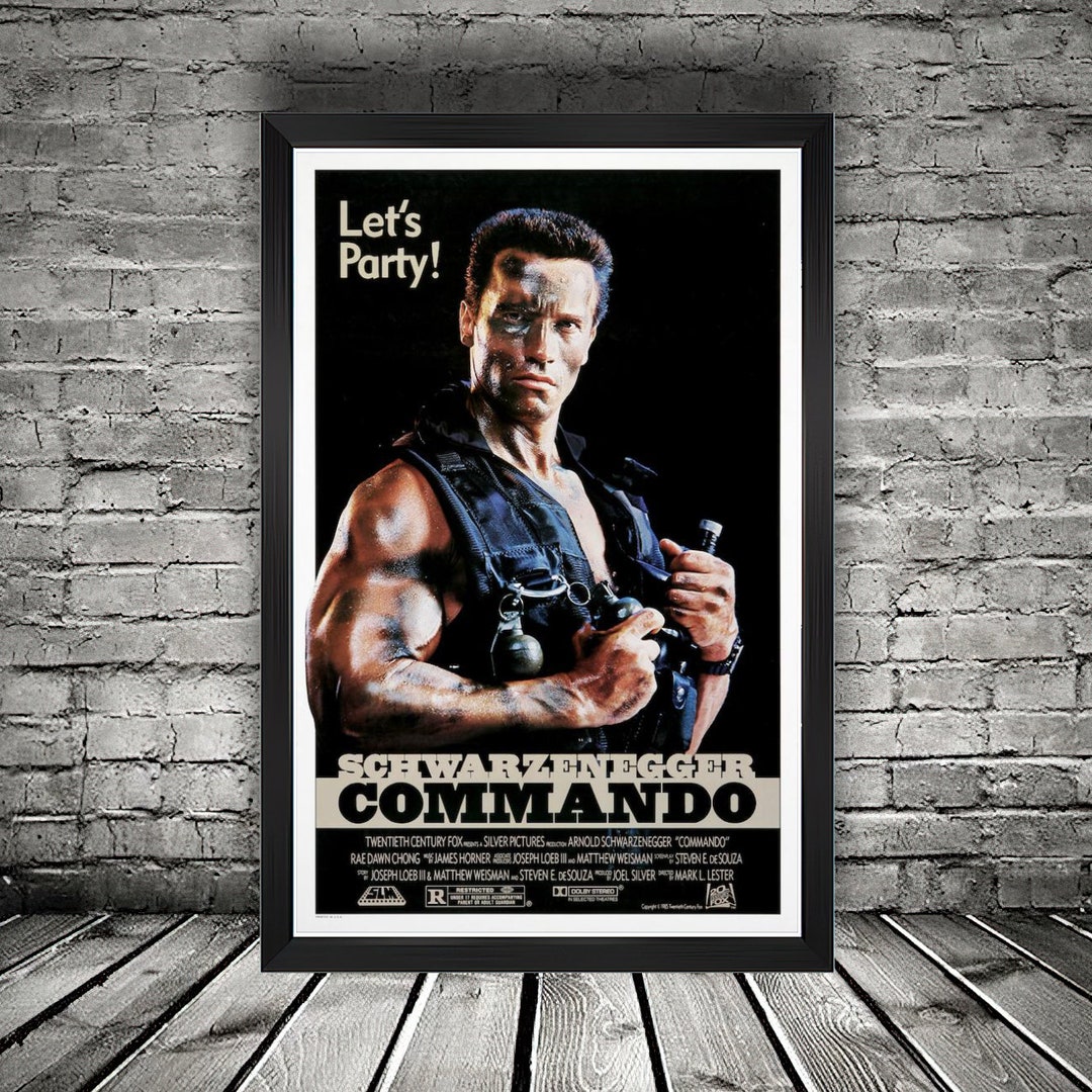 Commando 1985 Movie Posters Arnold Schwarzenegger Adventure Action ...