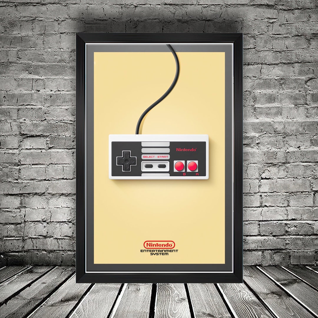 Controller Poster Series Video Game Consoles Nintendo NES SNES Sony ...