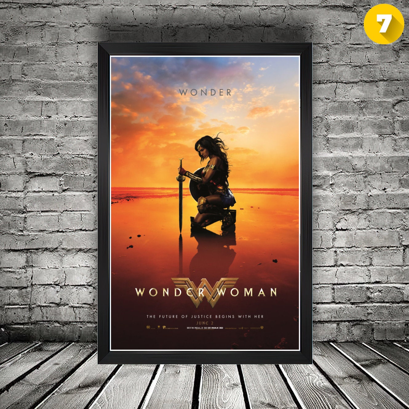 Wonder Woman 2017 Movie Posters Superhero Film Posters Home Decor House ...