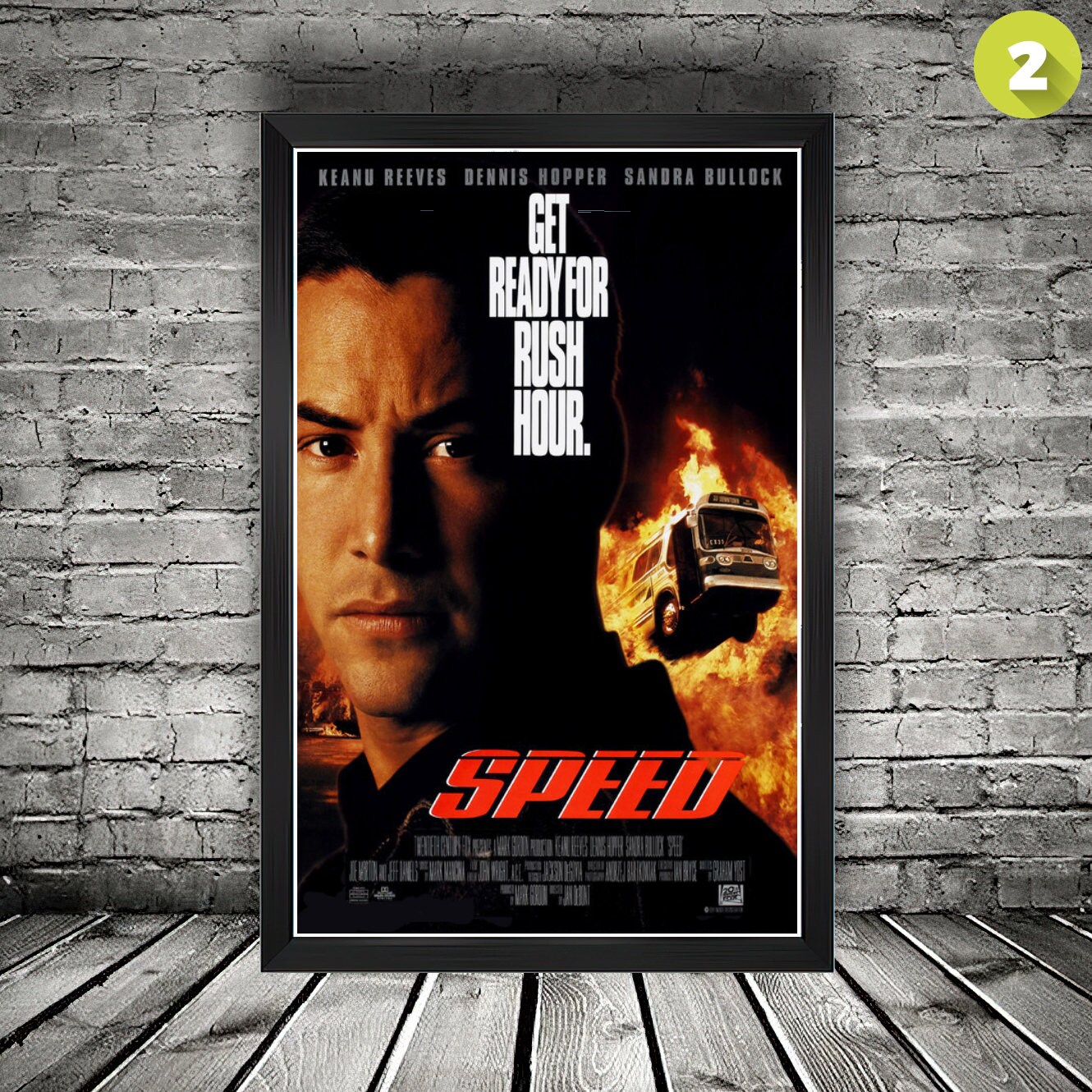 Speed 1994 Movie Posters Keanu Reeves Sandra Bullock Home Decor Gift ...