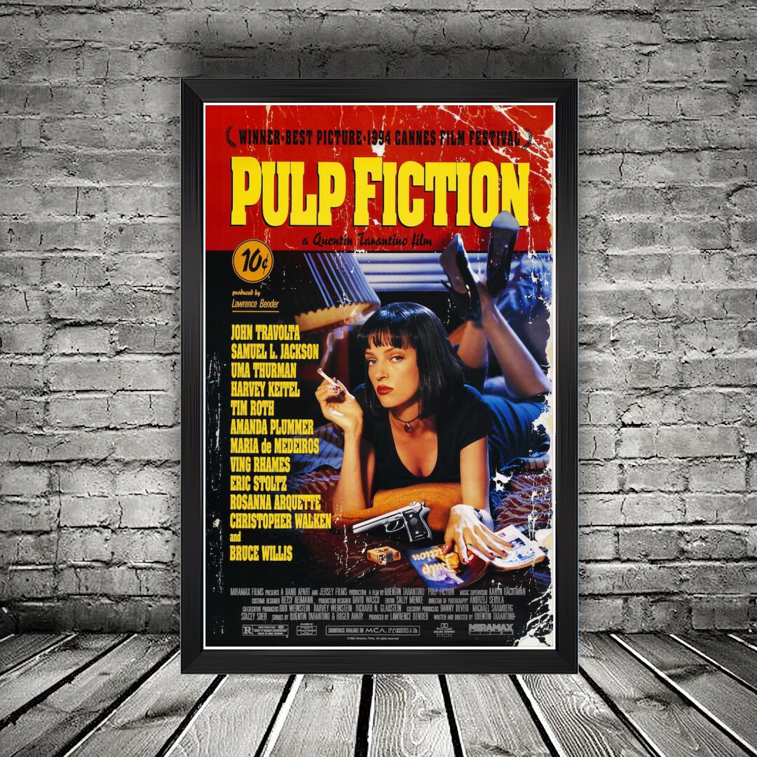 Pulp Fiction 1994 Movie Posters Quentin Tarantino John Travolta Uma ...