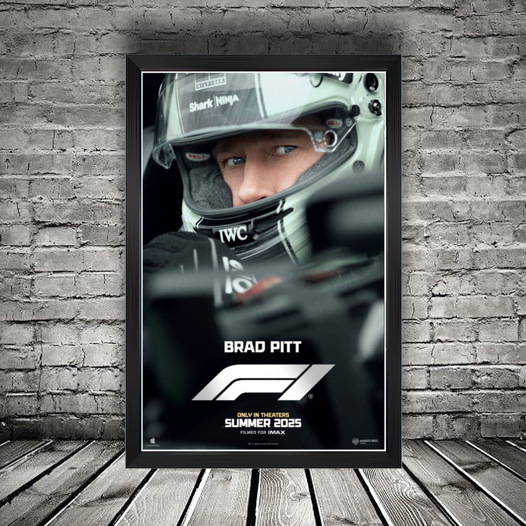 F1 2025 Movie Posters Formula One Brad Pitt Lewis Hamilton Javier ...