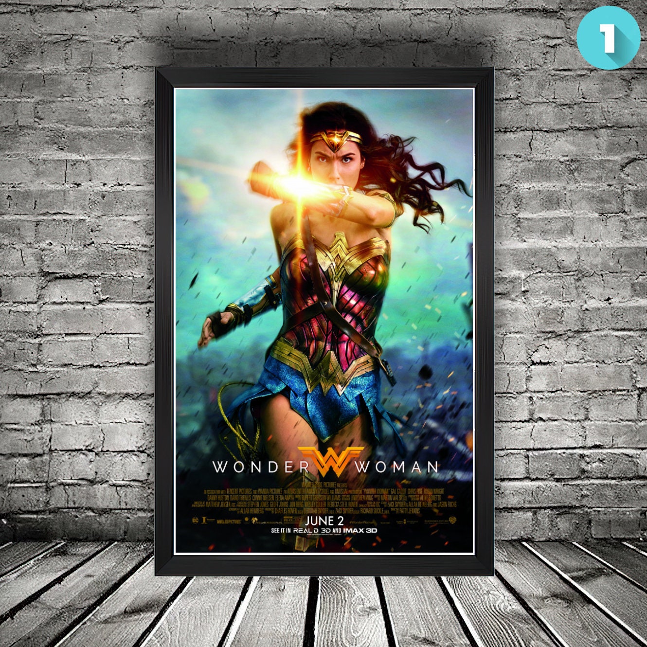 Wonder Woman 2017 Movie Posters Superhero Film Posters Home Decor House ...