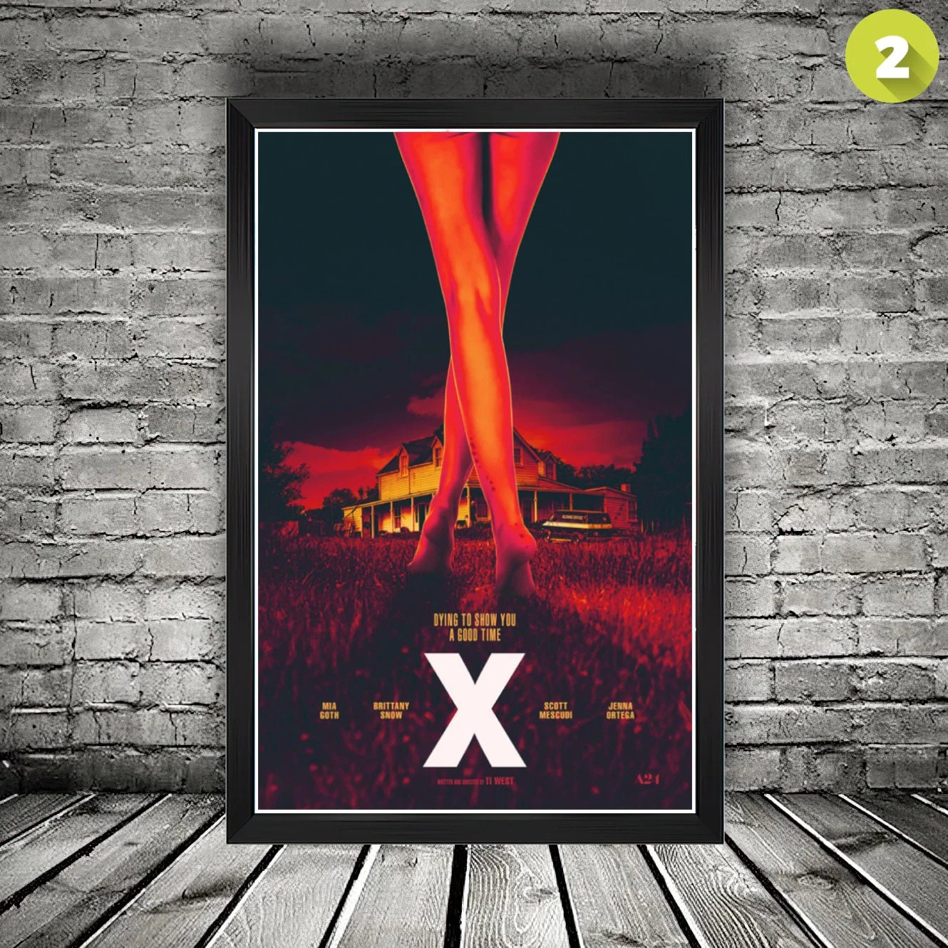 X 2022 Movie Posters Horror Movie Posters Ti West Mia Goth Jenna Ortega ...