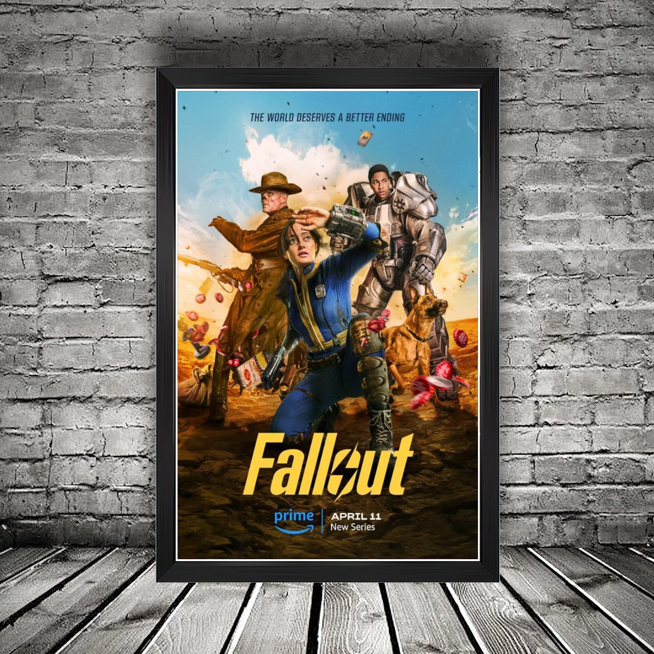 Fallout 2023 TV Series Posters Ella Purnell Walton Goggins Moisés Arias ...