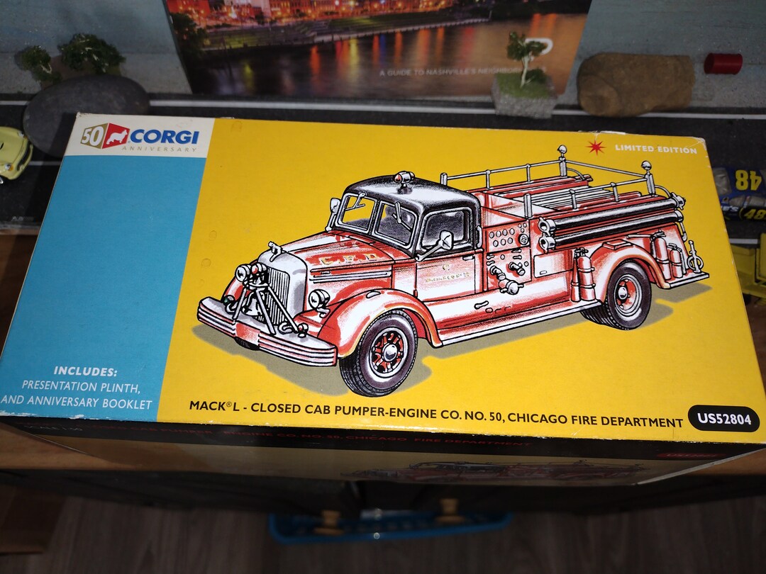 Corgi Chicago Fire Department Firetruck Engine Company 50 1:50 Scale - Etsy
