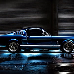 1965 Ford Mustang SVG, Classic Muscle Car Clipart, Vintage Mustang ...