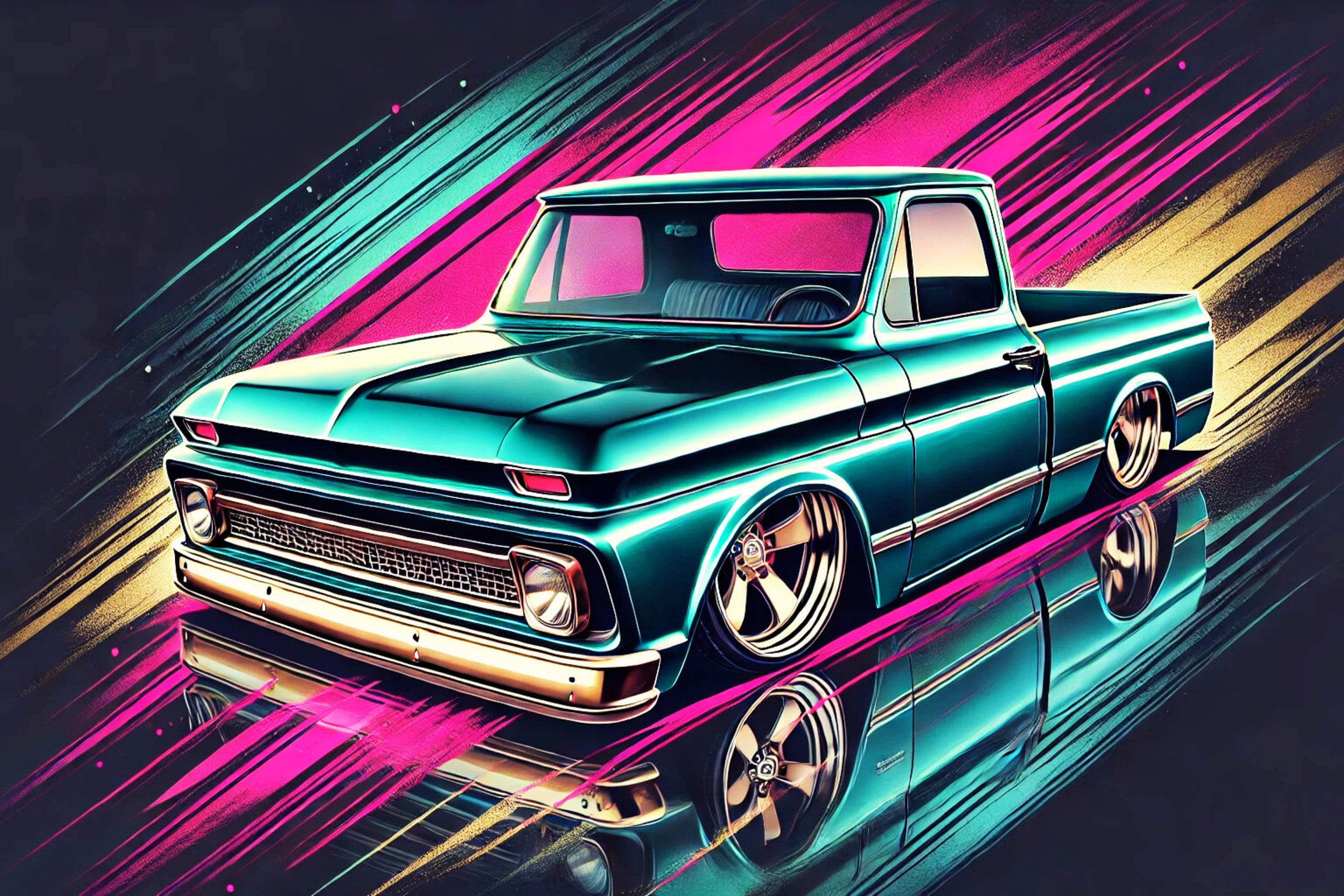 1966 Chevy C10 Downloadable Digital File PNG - Etsy