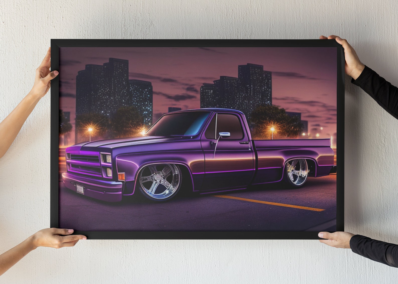 Car Guy Gift, 1984 Chevy Silverado SVG, Classic Car, Vintage Car, Wall ...