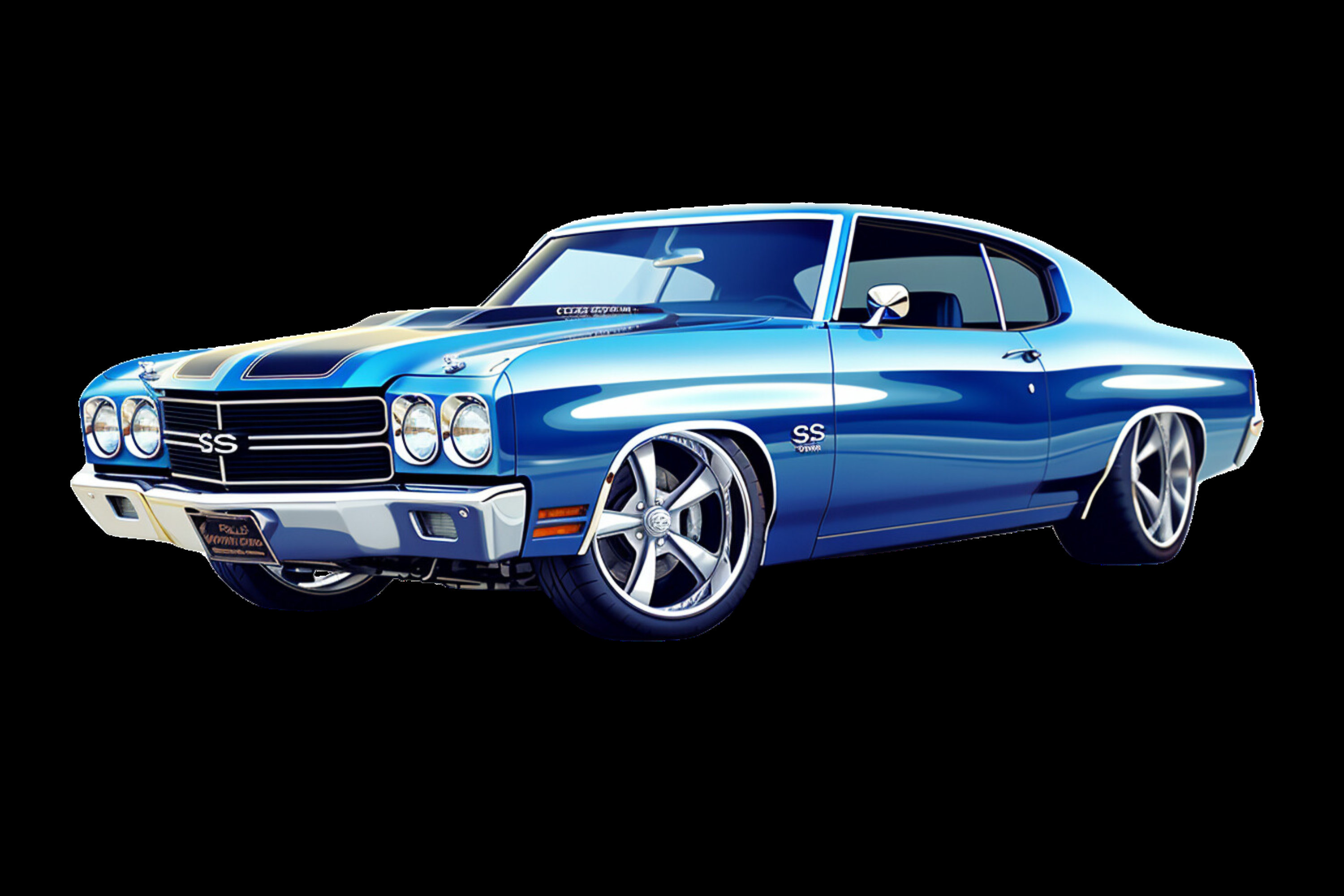 1970 Chevy Chevelle Transparent Background PNG, Gift for Dad ...