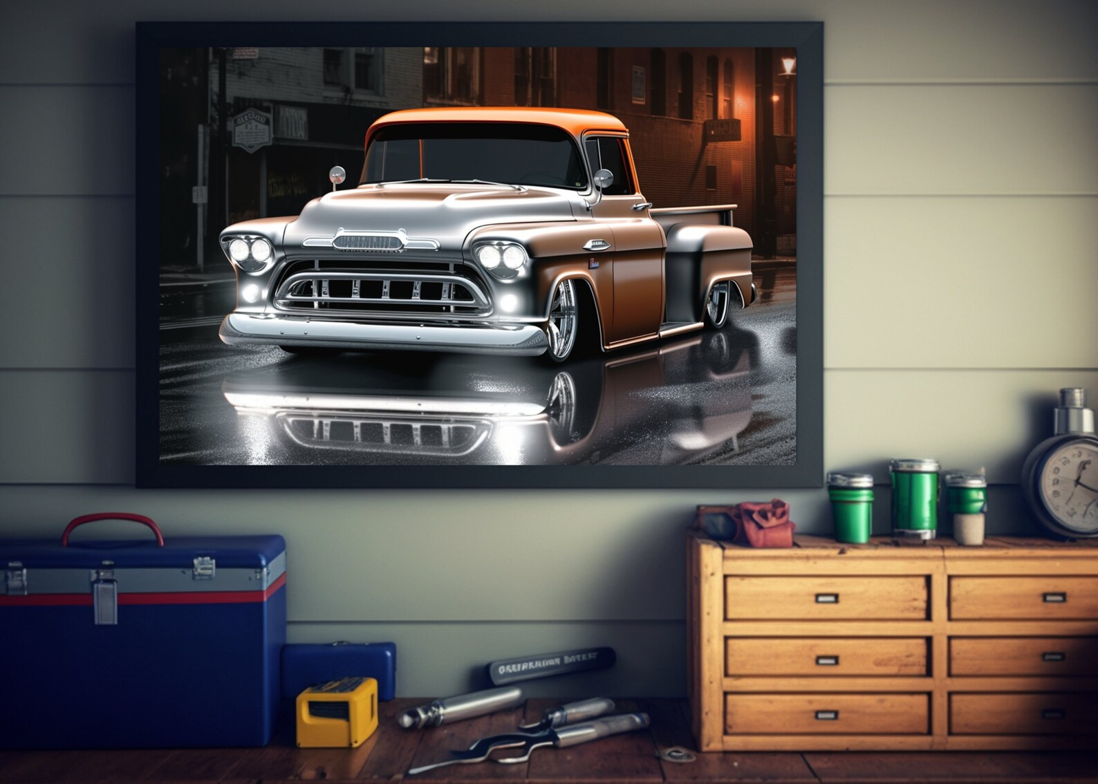1957 Chevy Truck PNG and SVG, Classic Car, Vintage Car, Wall Art ...