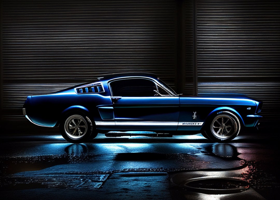 1965 Ford Mustang SVG, Classic Muscle Car Clipart, Vintage Mustang ...