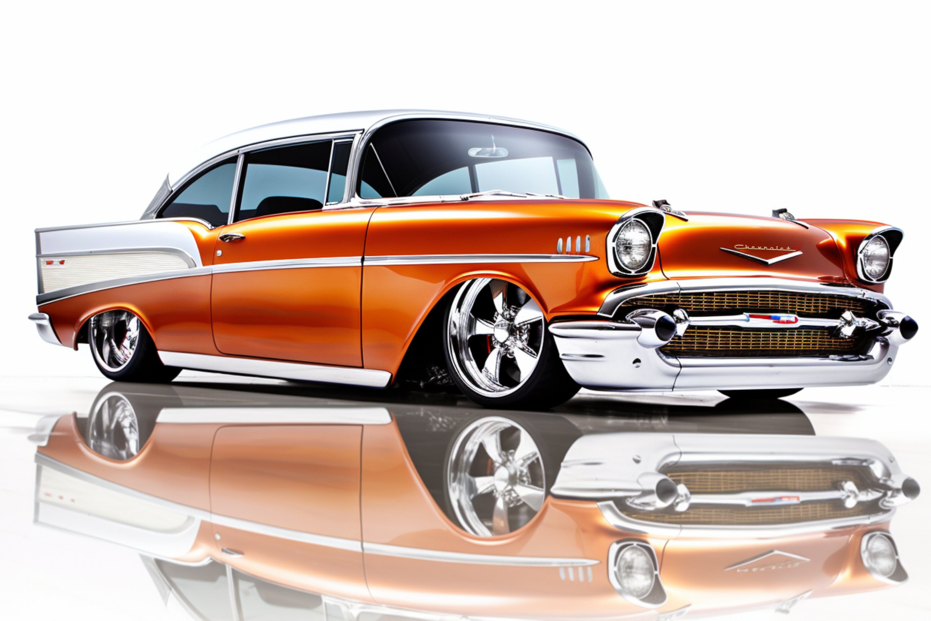 Bundle of 5 1957 Chevy Bel Air PNG Files, Office Art, Wall Art, Muscle ...