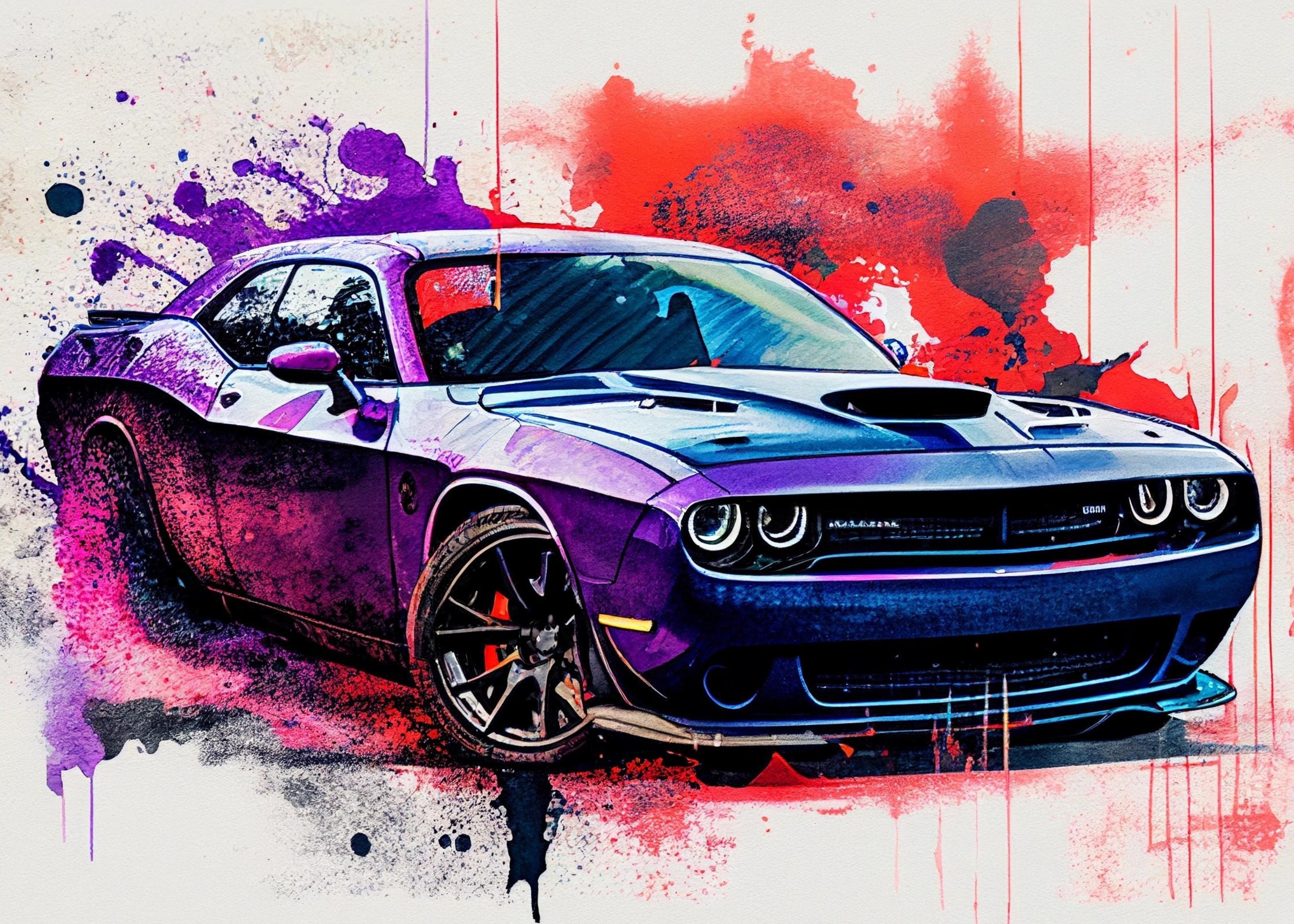 Dodge Challenger hellcat painting professional.co.th