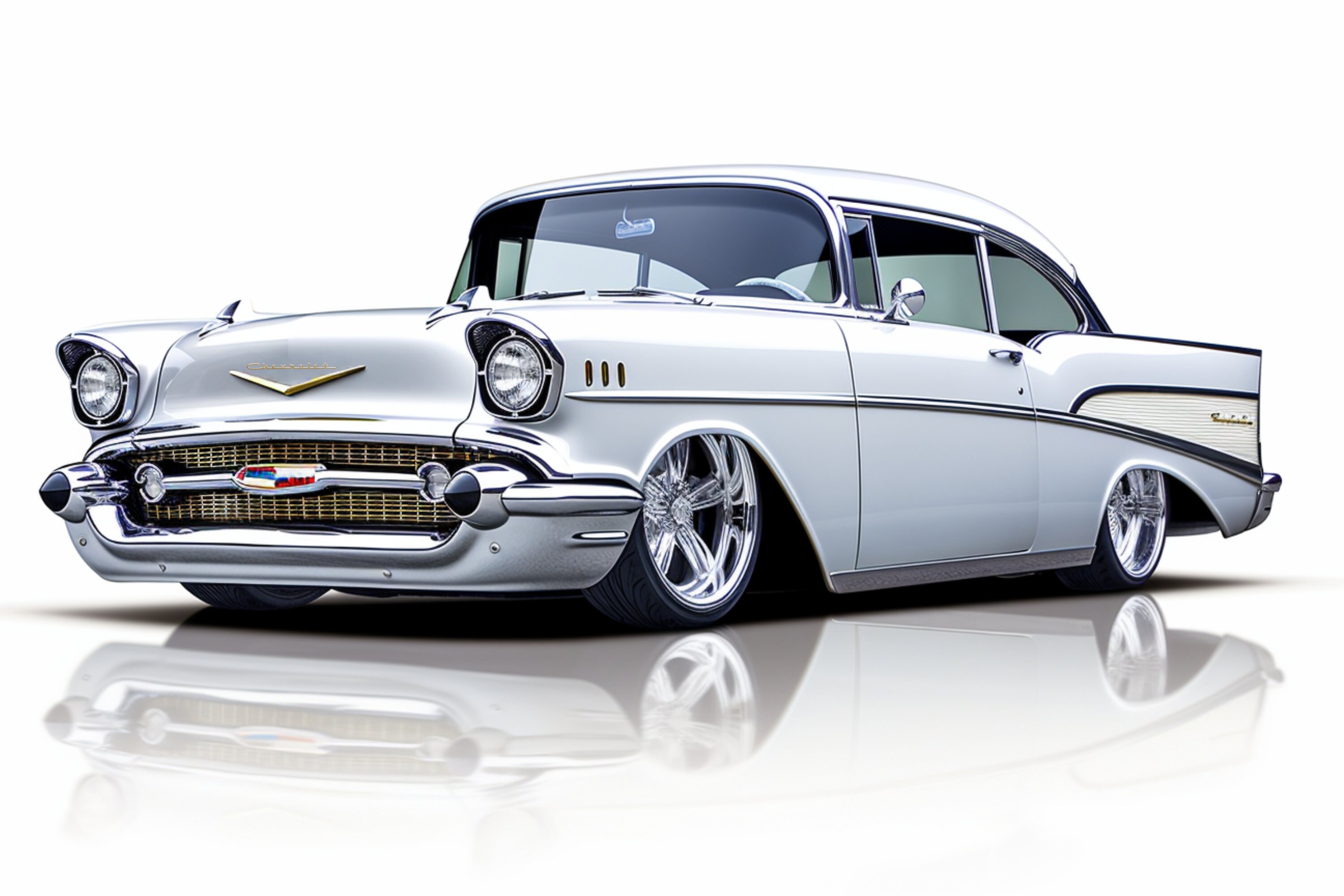 Bundle of 5 1957 Chevy Bel Air PNG Files, Office Art, Wall Art, Muscle ...