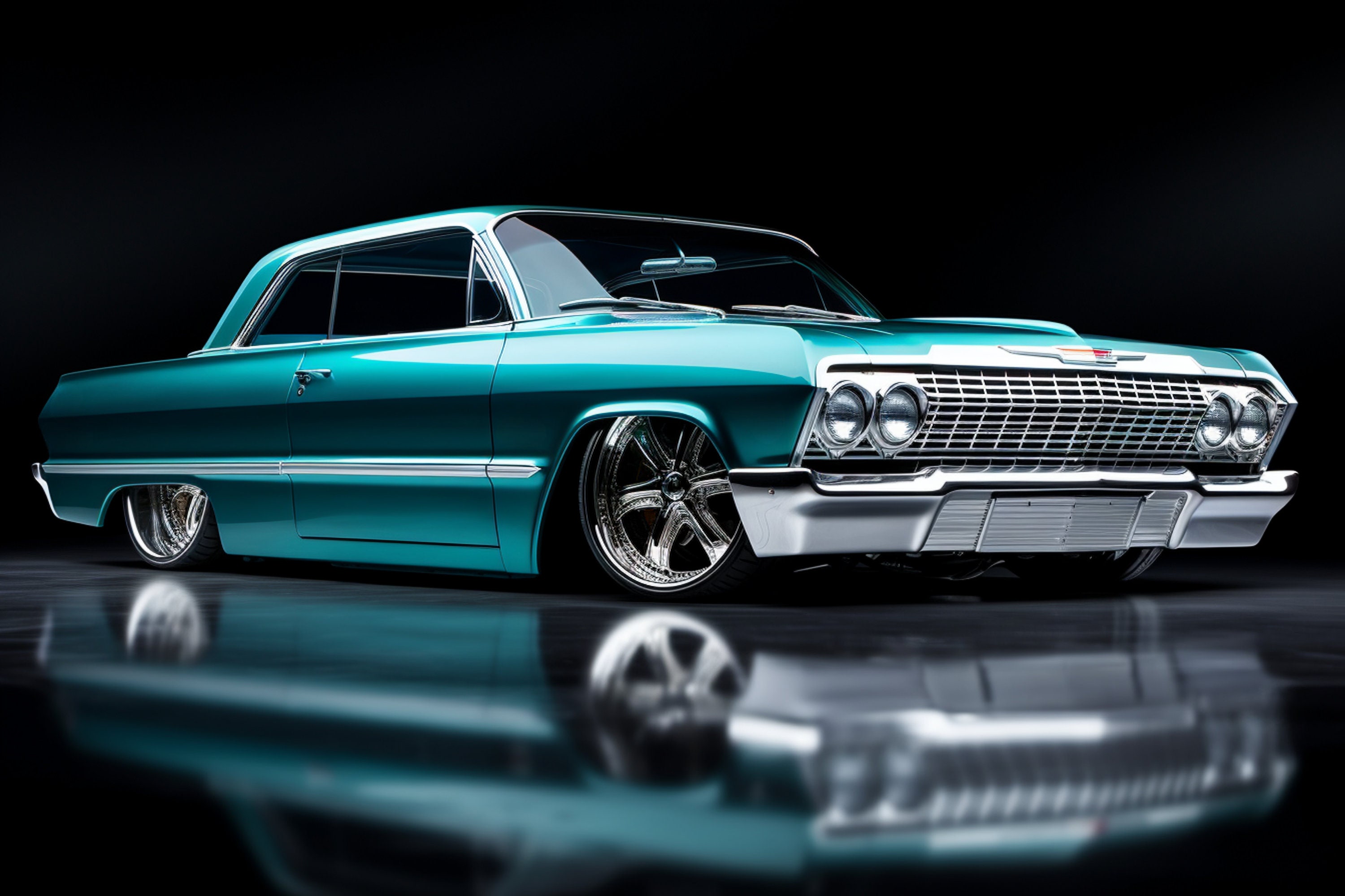 1964 Chevy Impala SVG and PNG Files, Office Art, Wall Art, Muscle Car ...