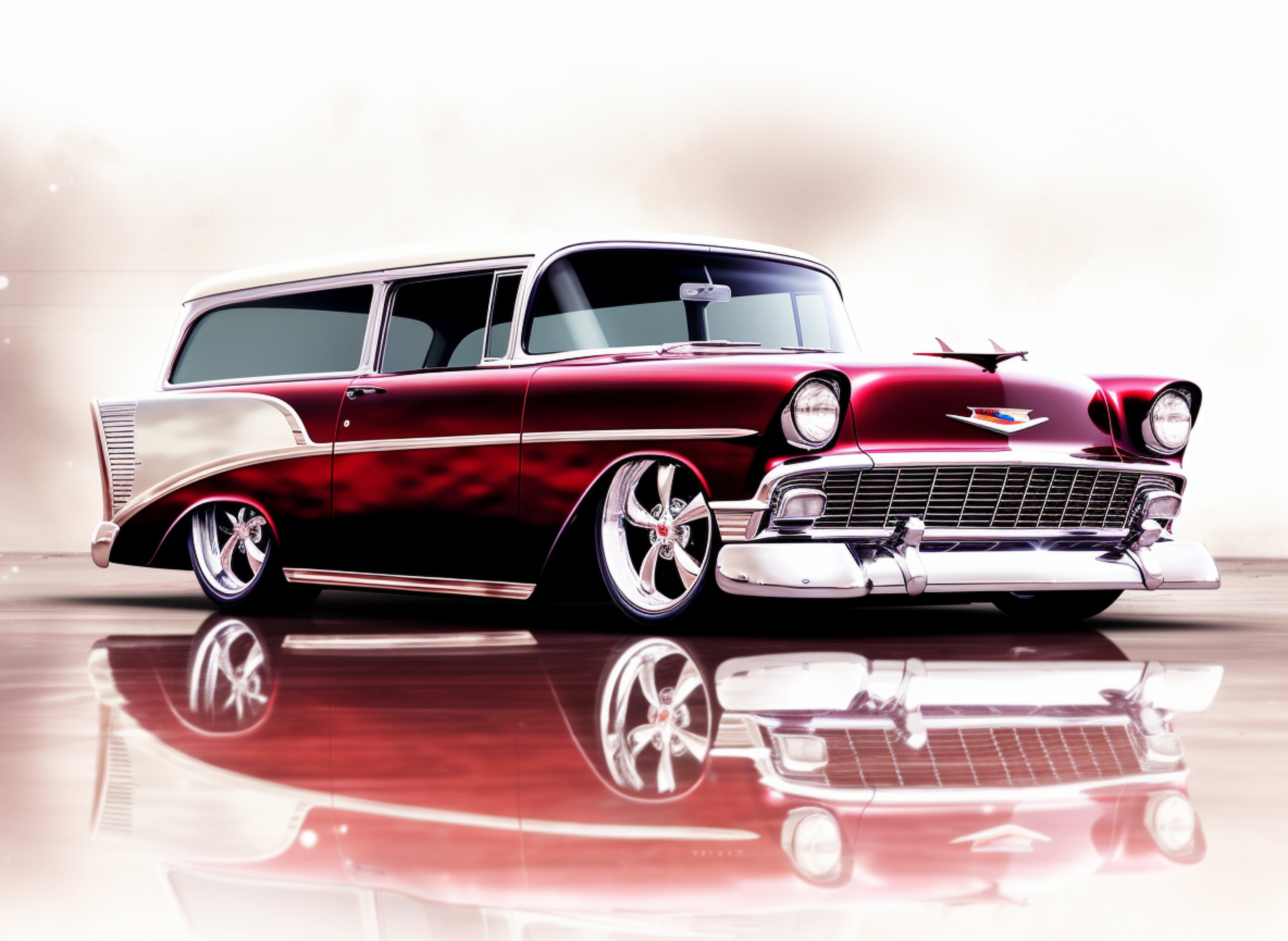 1956 Chevy Nomad SVG and PNG Files, Office Art, Wall Art, Muscle Car ...