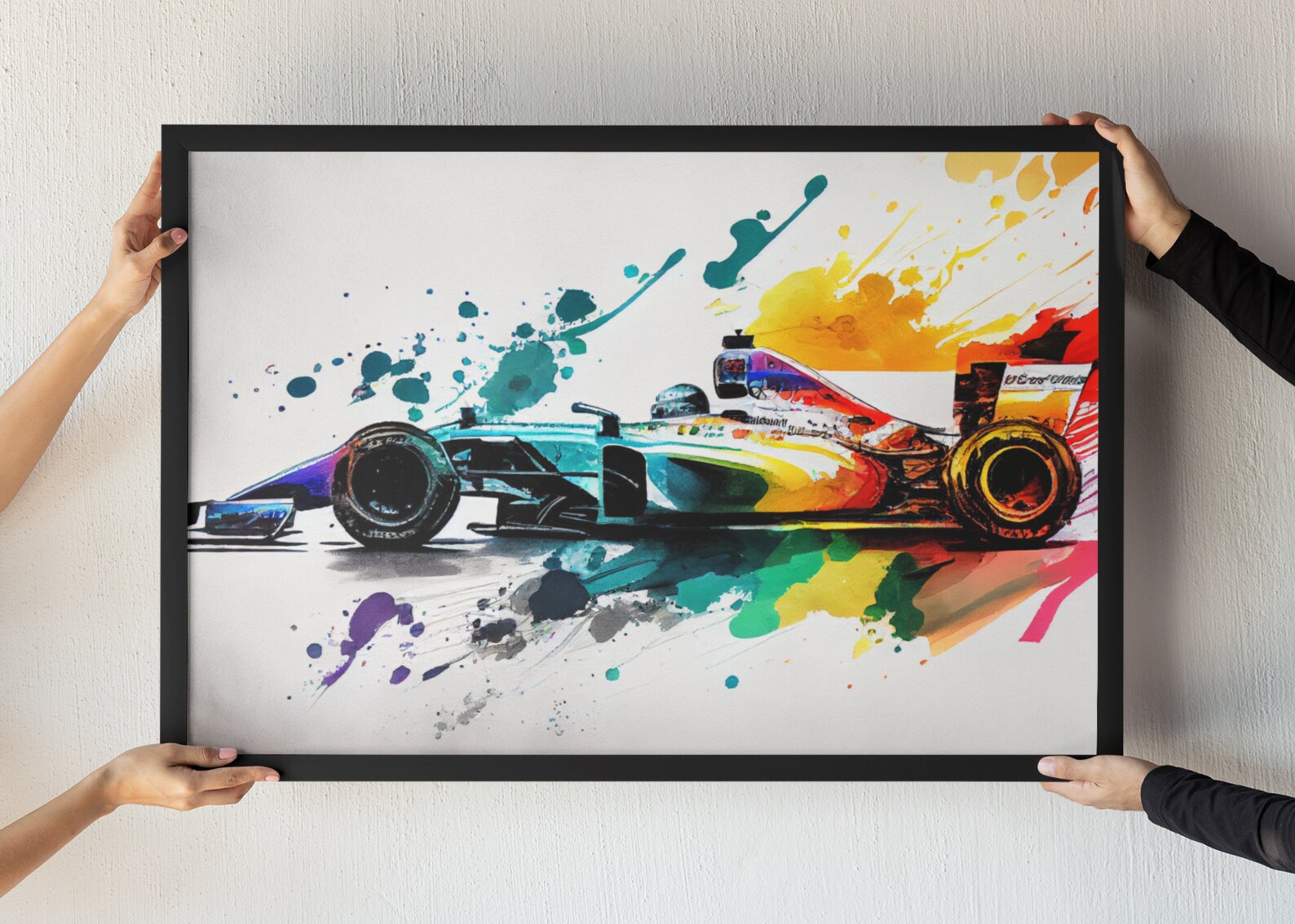Formula One Watercolor SVG, Formula 1 Poster, Formula 1 Wall Art ...
