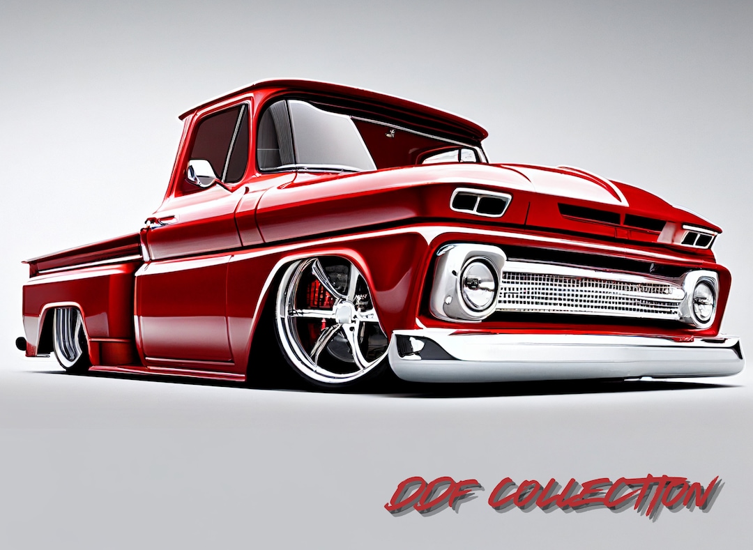 1964 Chevy C10 SVG and PNG Files, Classic Car, Vintage Car, Wall Art ...