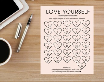 Printable Mindfulness Tracker Daily Habit Tracker Positivity - Etsy