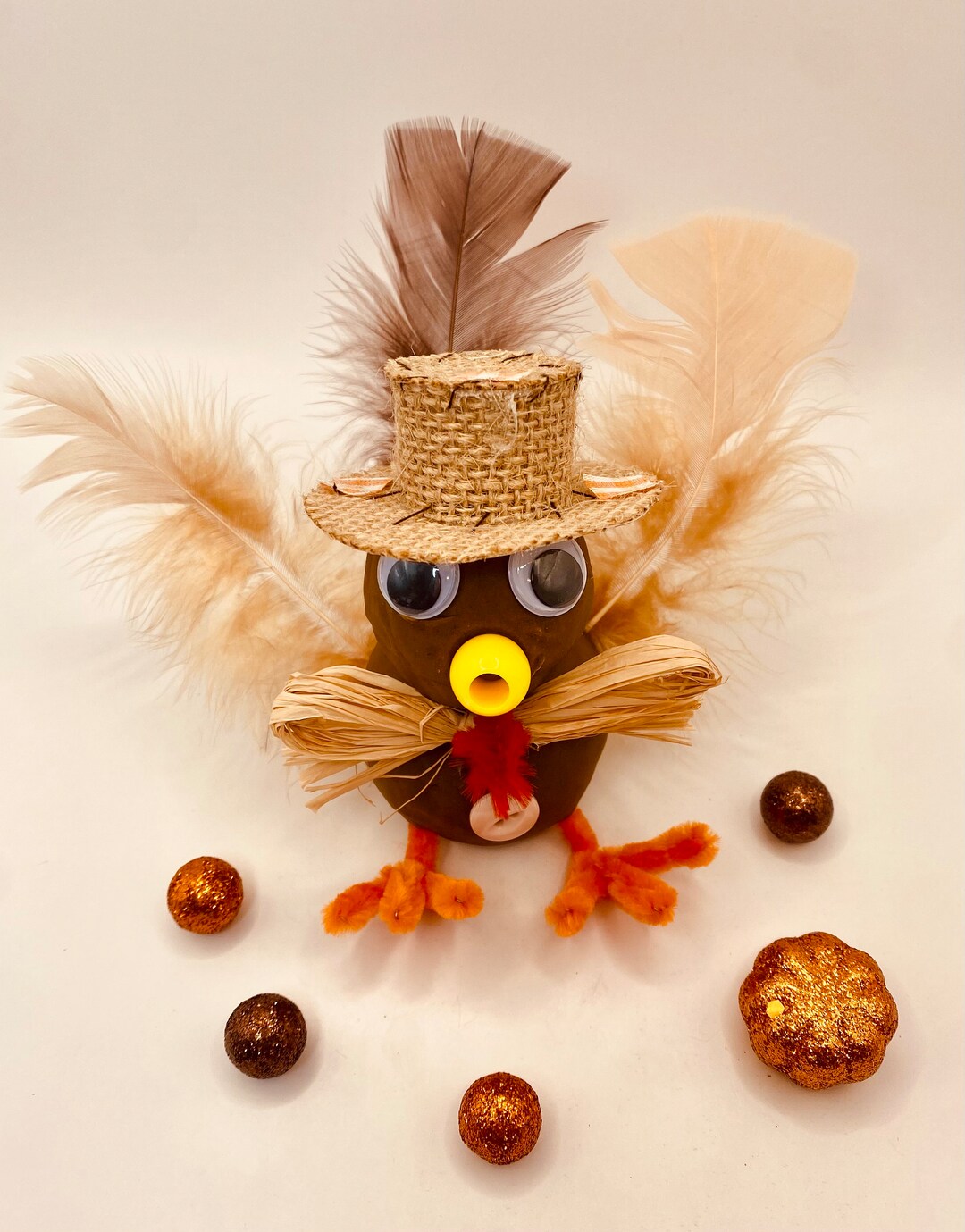 Build-a-turkey Play Dough Sensory Jar Build-a-turkey Play - Etsy