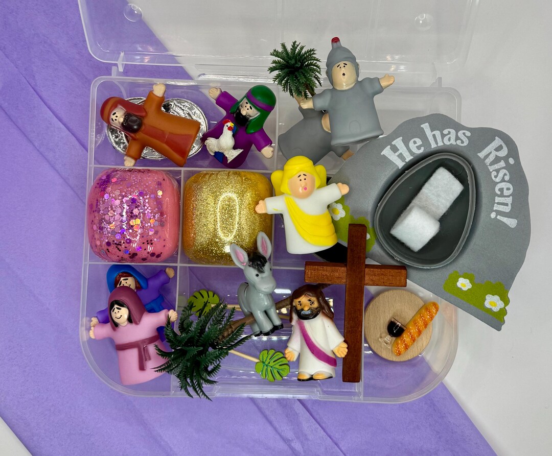 Easter Resurrection Play Dough Kit, Easter Resurrection Sensory Kit ...