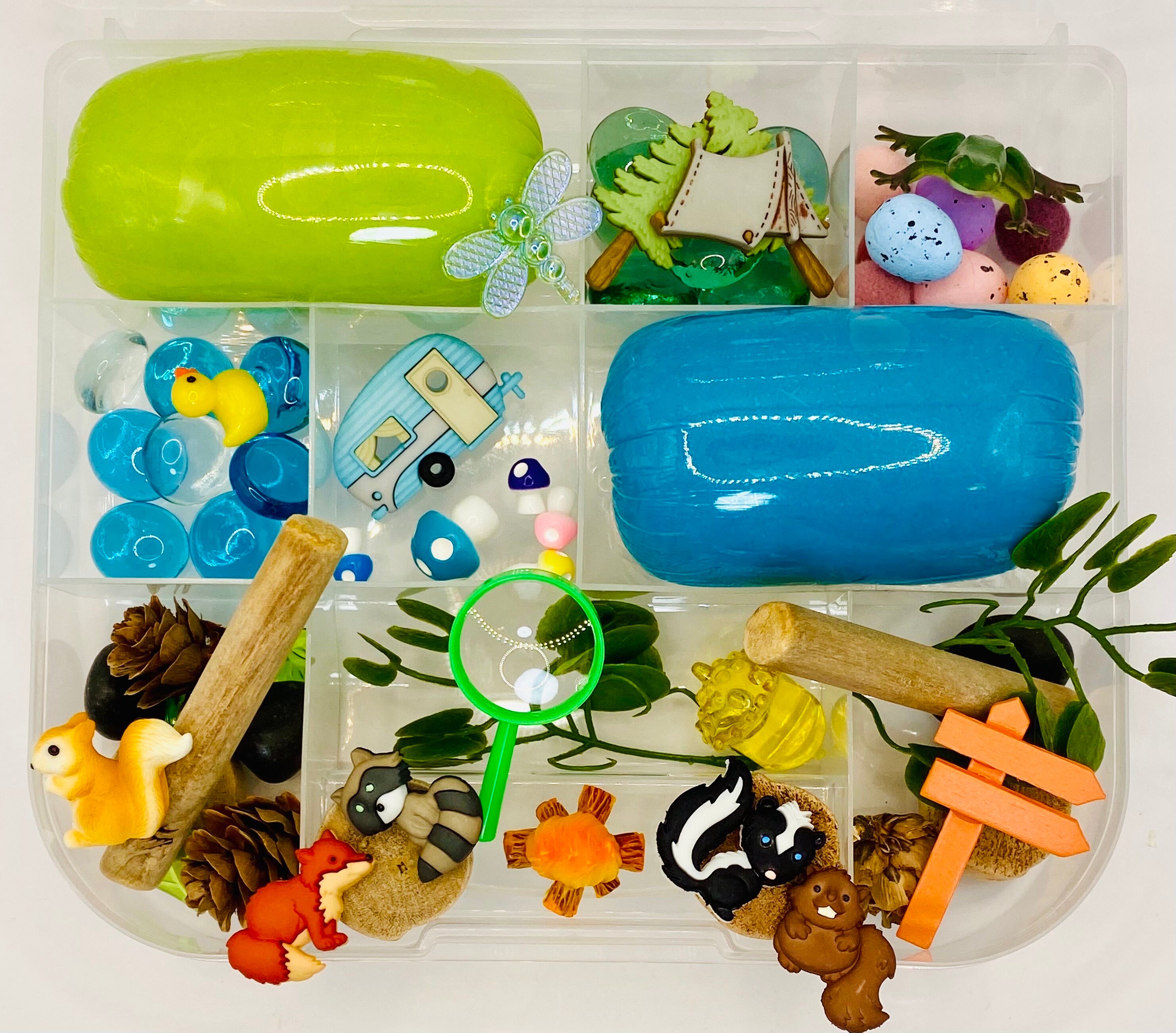 Camping Adventure Play Dough Kit Camping Playdough Sensory - Etsy