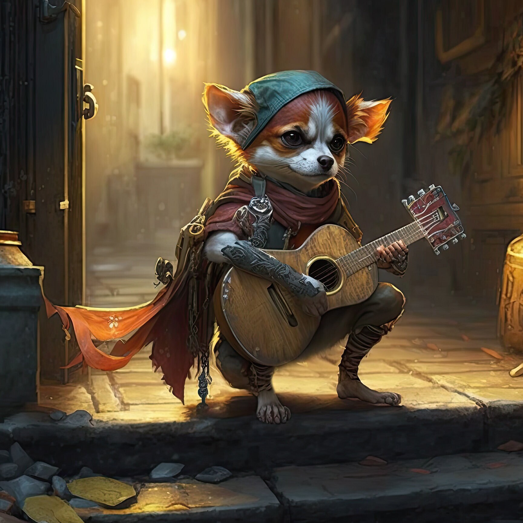 Cute Dog Download and Print, Animals in the Band Series - Downloadable ...