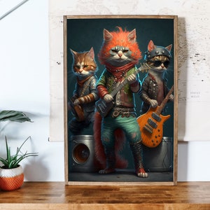 Adorable Cat Art Download and Print, Wall Art, Picture, Posters, Music ...