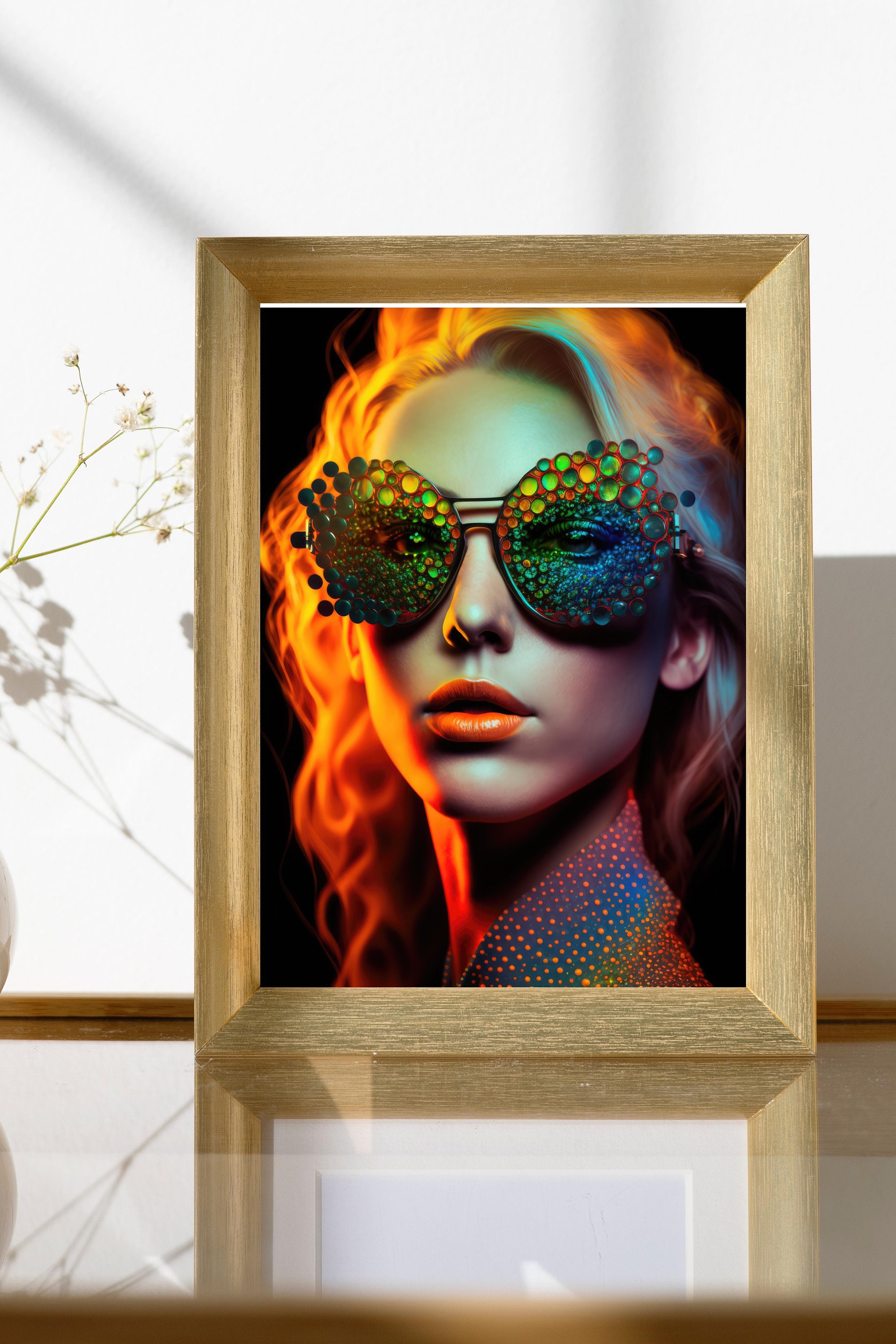 Beautiful Rockstar, AI Art, Digital Download, Wall Hanging, Music - Etsy