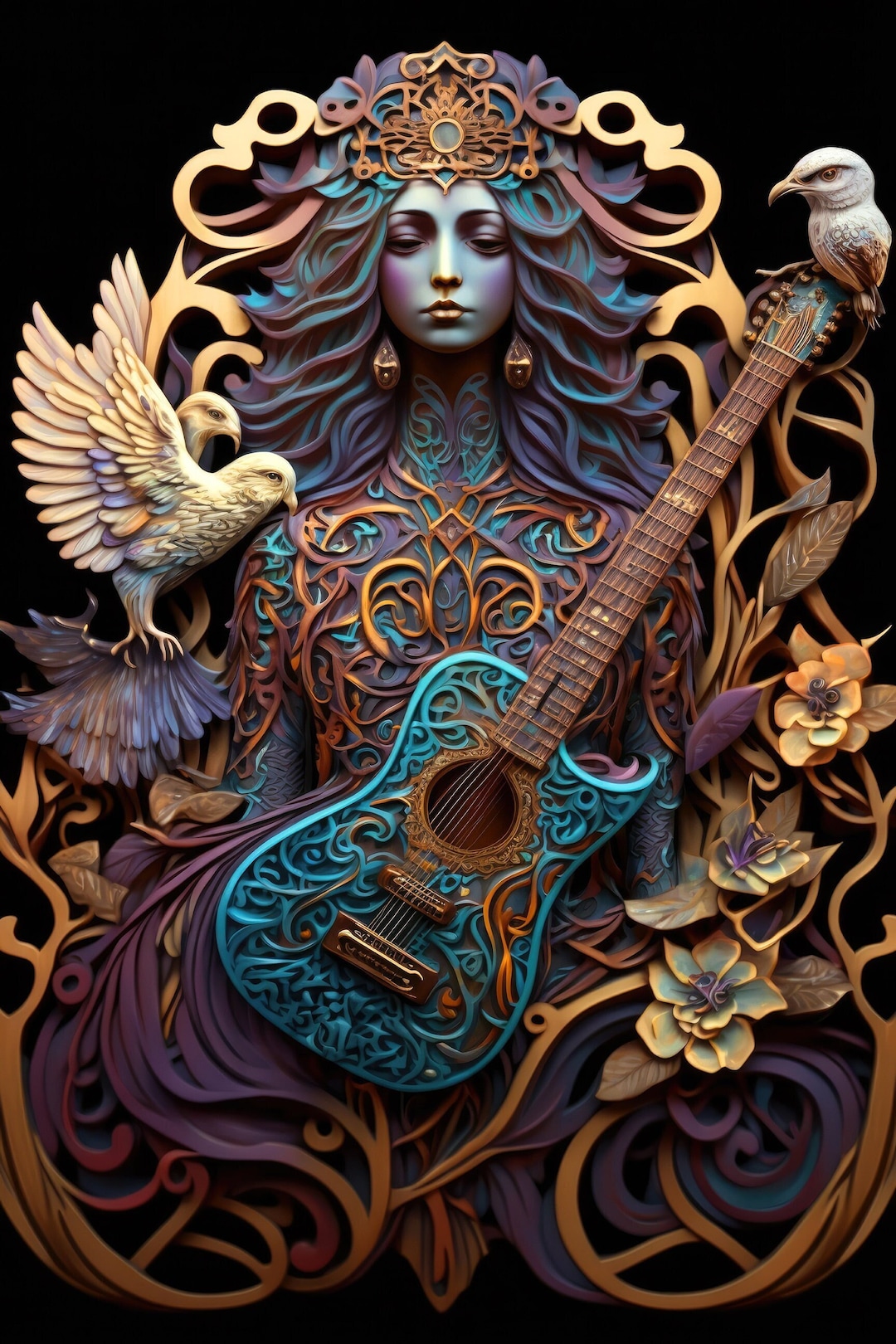 Epic Rock Goddess - Download, Print, and Hang a Striking Picture or ...