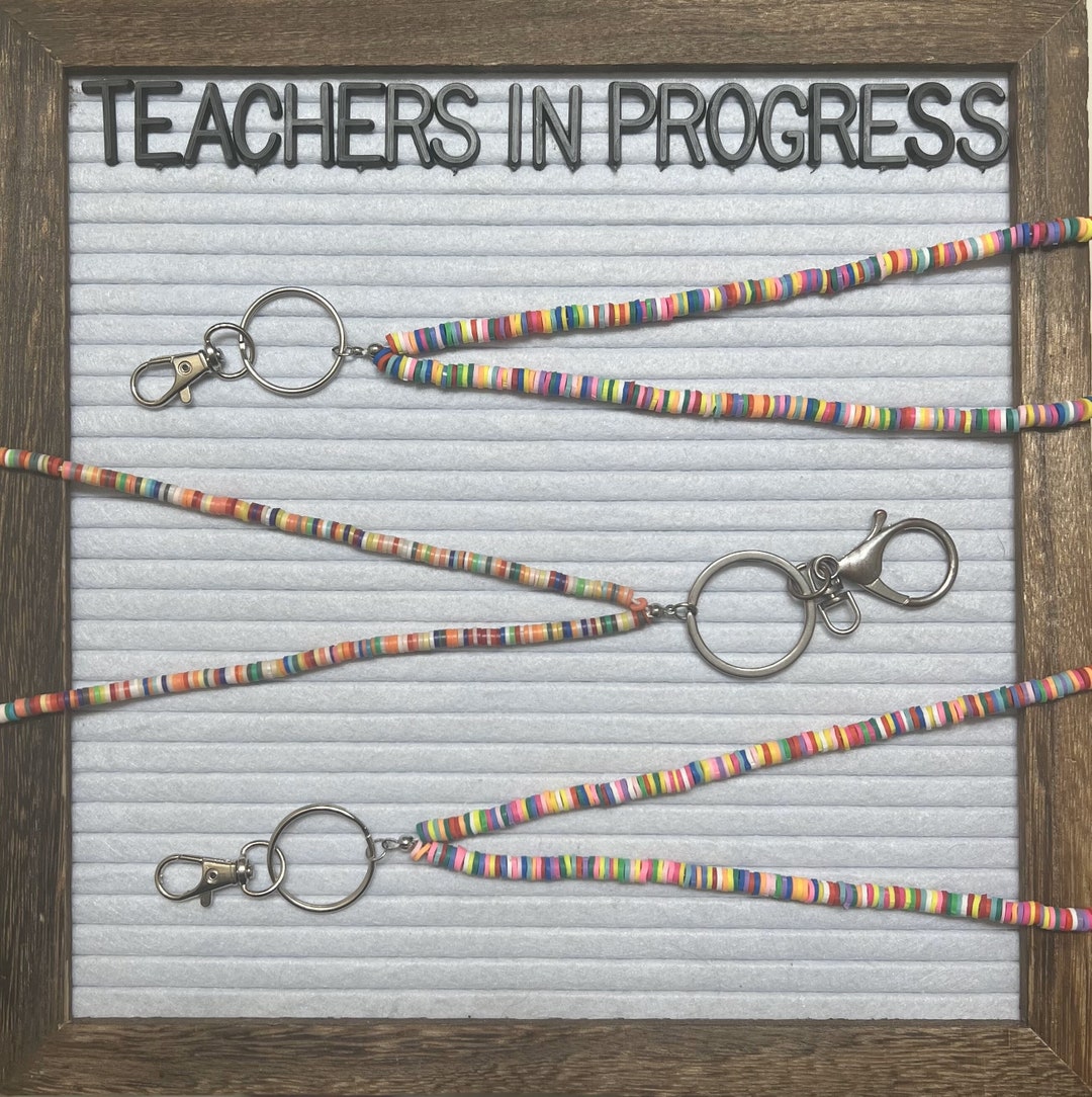 Multi-colored Beaded Lanyard - Etsy