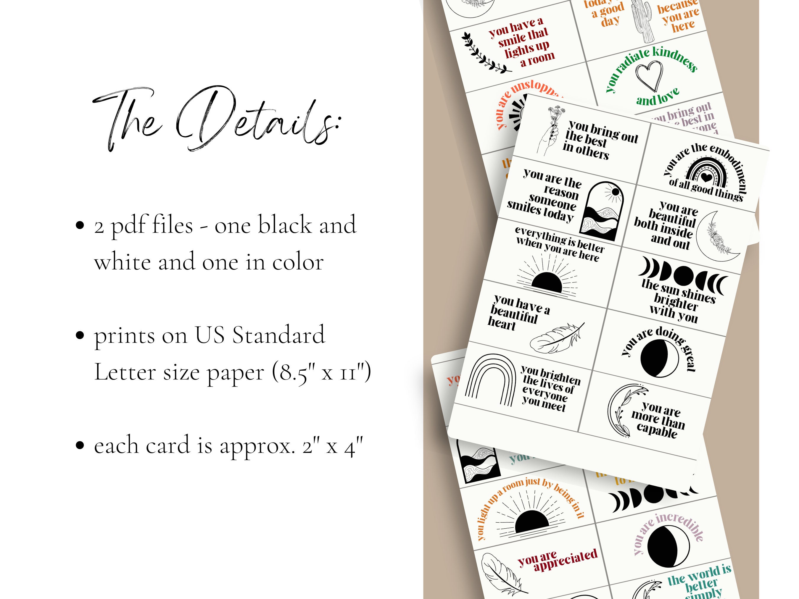 Affirmation Cards Printable, Printable Affirmation Cards, Kindness ...