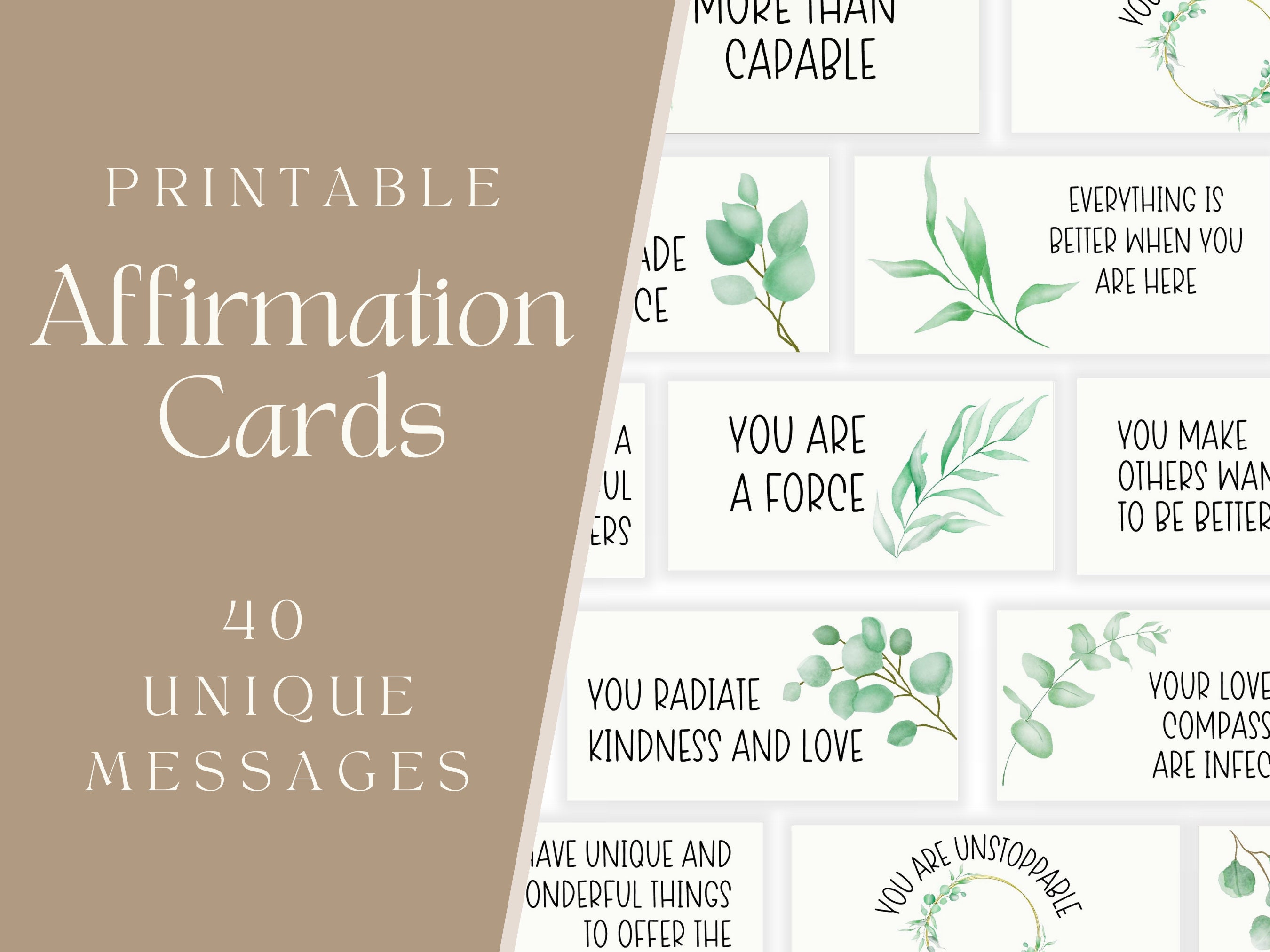 Affirmation Cards Printable, Printable Affirmation Cards, Kindness ...