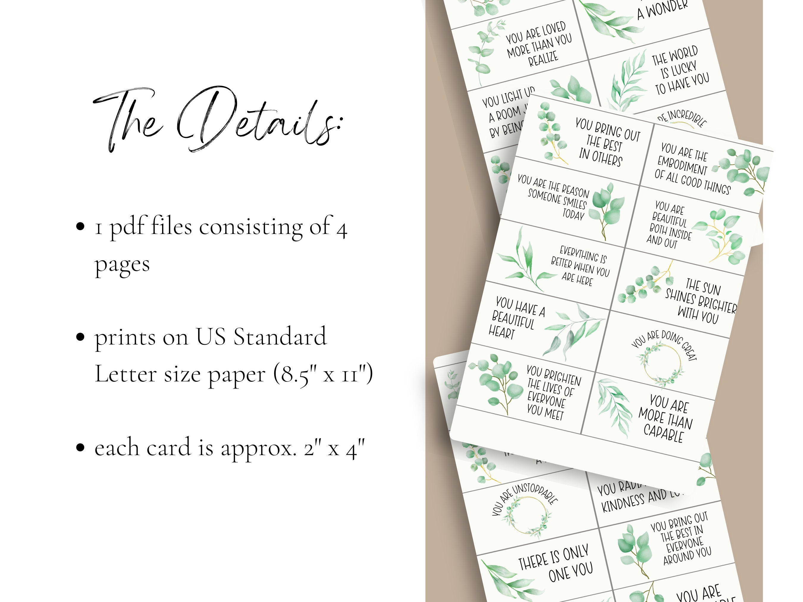 Affirmation Cards Printable, Printable Affirmation Cards, Kindness ...