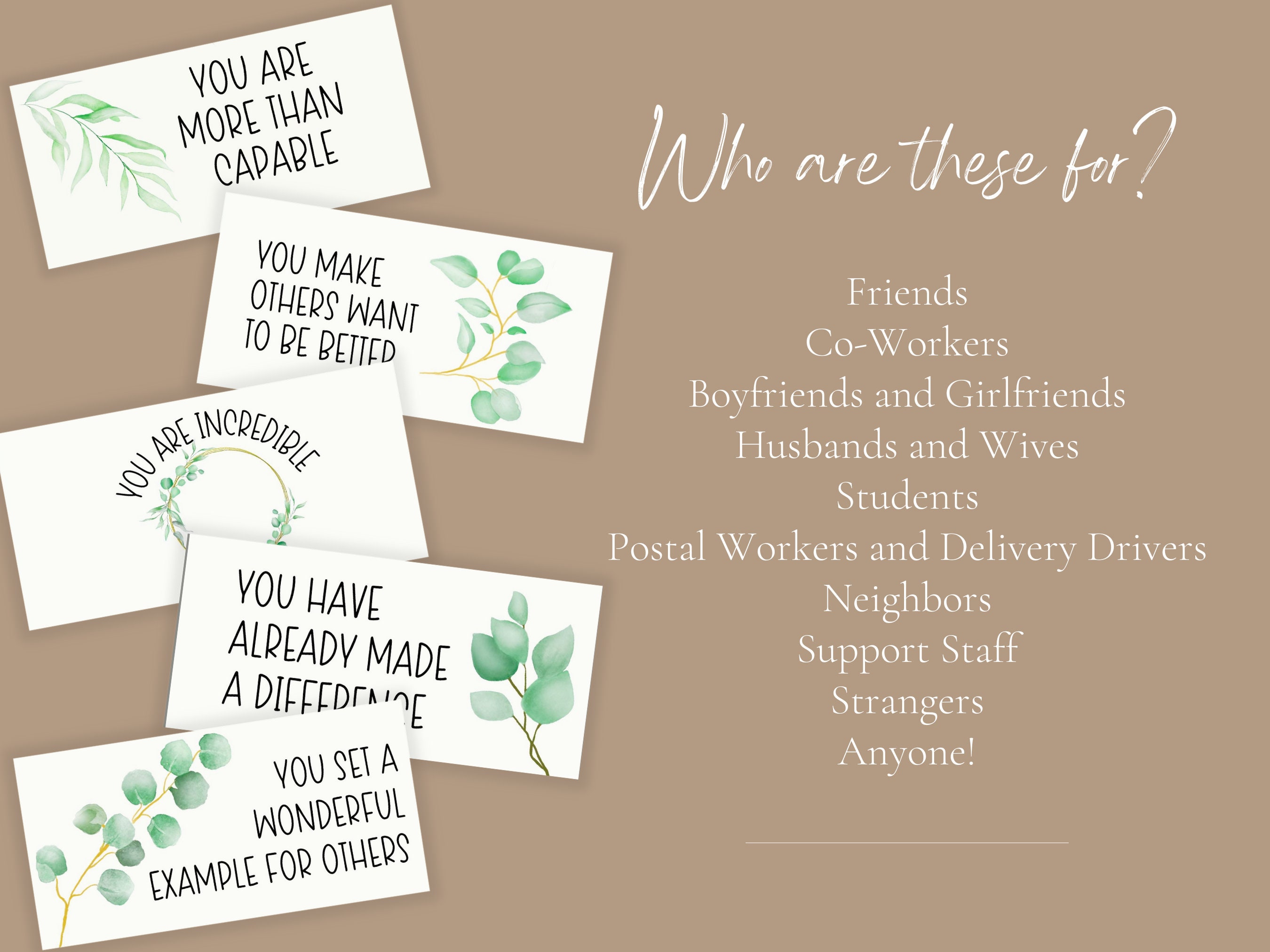 Affirmation Cards Printable, Printable Affirmation Cards, Kindness ...