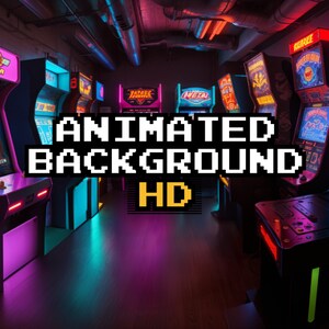Vtuber BACKGROUND HD Animated Retro Arcade Room Stream - Etsy