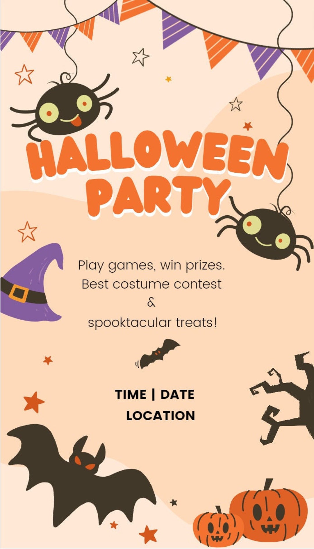 Custom Halloween Party Invitation 5x7 - Etsy