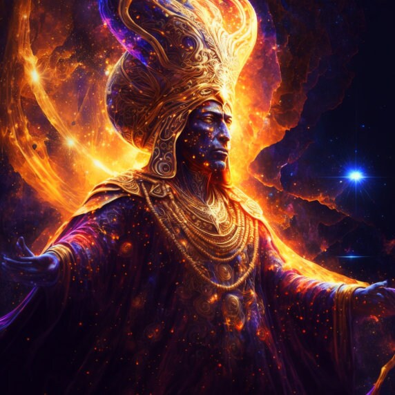 Cosmic Fire Entity AI Generated Digital Art - Etsy