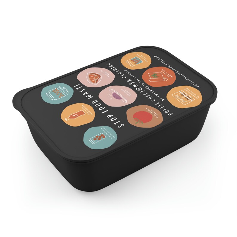 PLA Stop Food Waste Bento Box With Band and Utensils - Etsy
