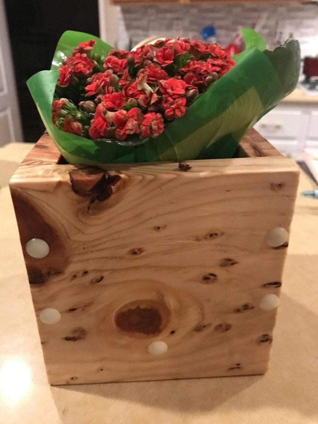 Pre-built Wood Tabletop Planter - 6" Oil Sealed - Etsy