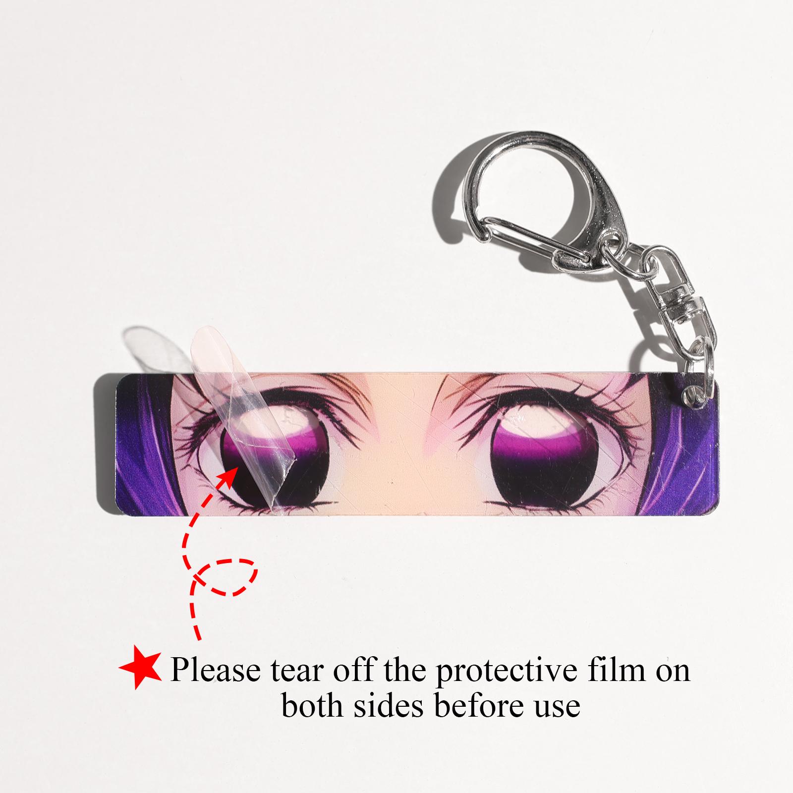 Reflective Anime Eye Keychain-eyes of the Elemental Fighters, Fan Art ...